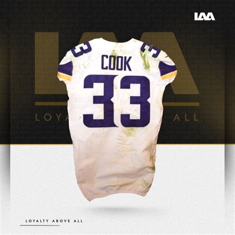 Dalvin Cook Game Worn Vikings Jersey Loyalty Above All