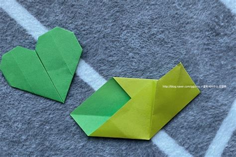색종이로 하트접기 쉬운 2가지 하트종이 접는방법 네이버 블로그