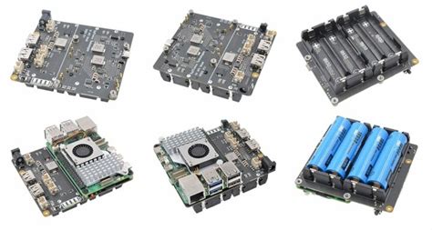 Suptronics Raspberry Pi 5 Ups Hat X1202 V1 1 Prend Quatre Batteries 18650 Délivrant Jusquà 25 W