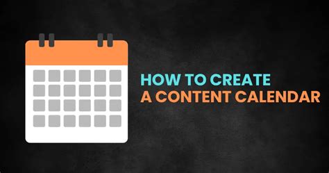 How To Create A Content Calendar Ruwaifi Studio Ltd