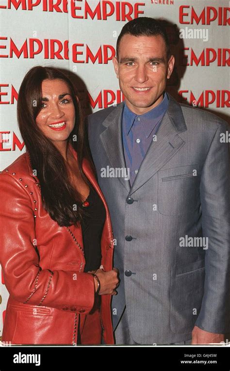 Footballer Turned Actor Vinnie Jones And His Wife Tanya At The Empire