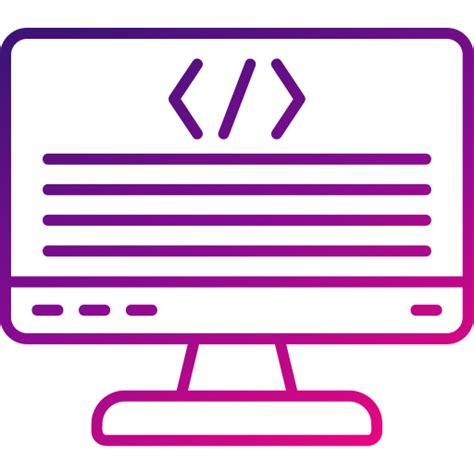 Icono De Ciencias De La Computación Generic Gradient Outline