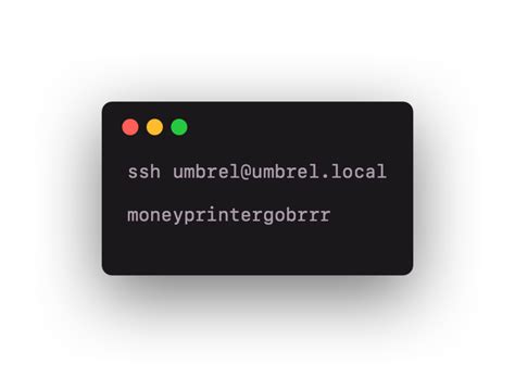 SSH Into Umbrel Machine Run Your Bitcoin And Lightning Node
