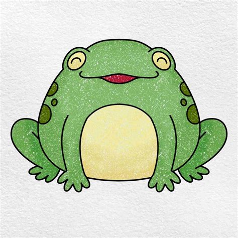 How To Draw A Cute Frog Helloartsy