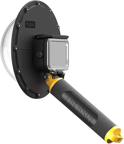 TELESIN 6 Underwater Dome Port For GoPro Her 9 10 With Floating