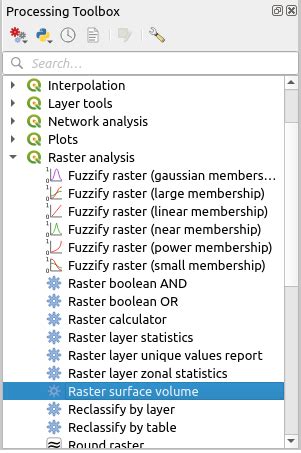 How To Calculate Raster Surface Volume In QGIS