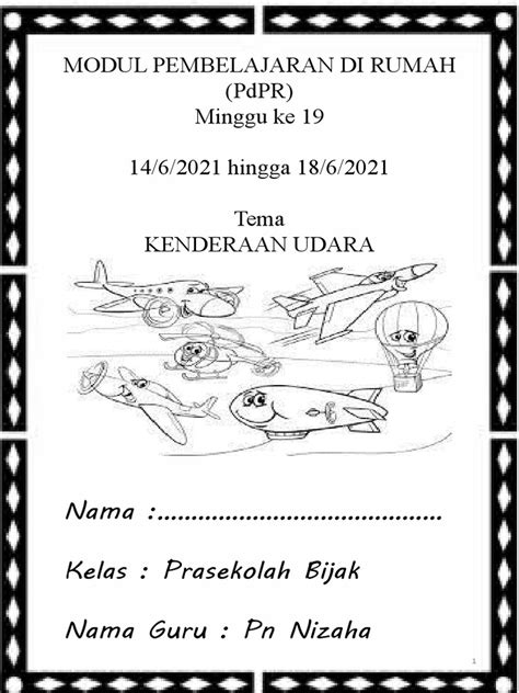 Modul Pdpr Minggu Ke 18 Kenderaan Udara Pdf
