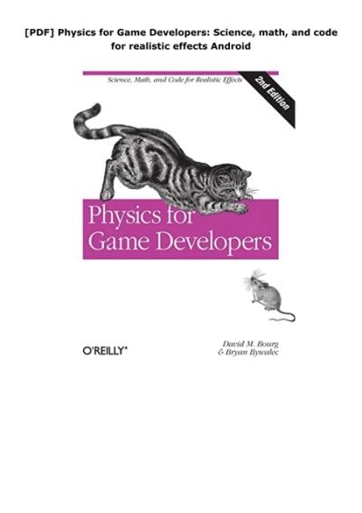 [pdf] physics for game developers science math and code for realistic effects android