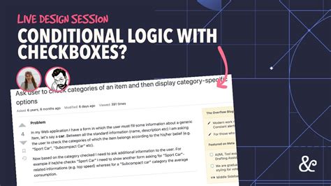 How To Implement Conditional Logic With Checkboxes And Sub Selections