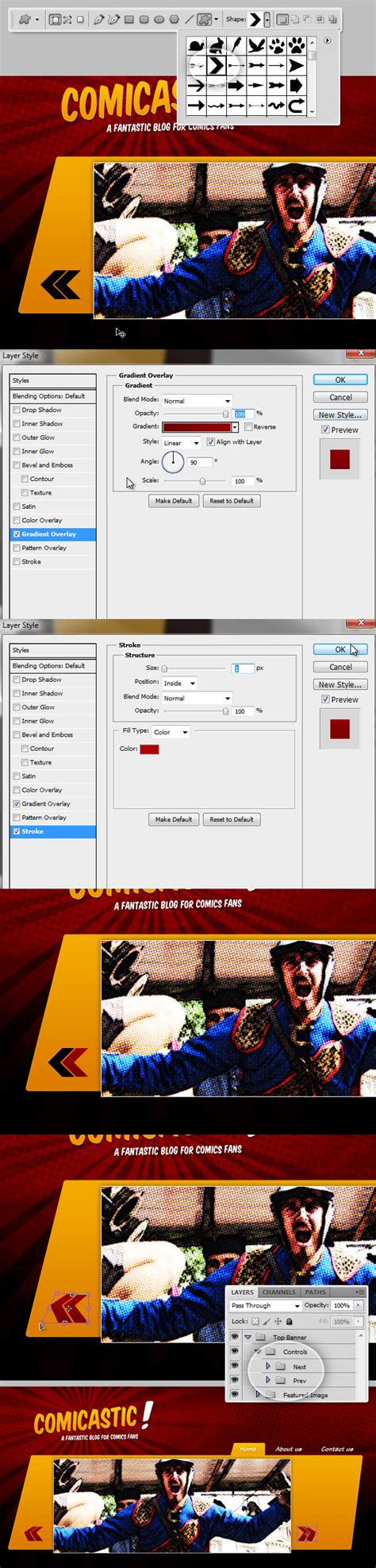 Create A Comic Book Themed Web Design Photoshop To HTML CSS Part Envato Tuts