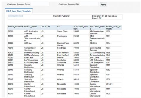 parameterized bi report along with job setup in oracle fusion my cloud journey