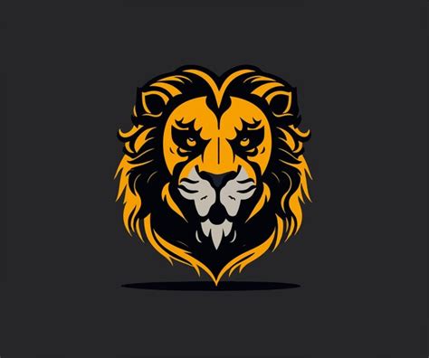 Premium Vector Lion Head Vector Illustration