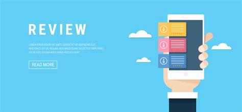 휴대 전화 벡터 일러스트 레이 션 평면 스타일 스마트폰에 거품 연설 평가 검토 리뷰 좋은 속도 텍스트와 별 고객에 대한 스톡 벡터 아트 및 기타 이미지 Istock