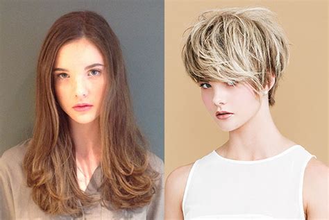 Before And After Long To Short Hair 50 Short Hair With Bangs