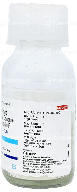 Augmed Dds 40057 Mg Suspension 30 Ml Uses Side Effects Price