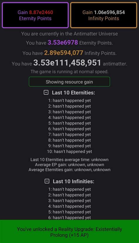 mysterious prolong unlock · issue 648 · antimatter dimensions mobile