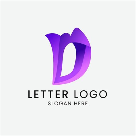 Premium Vector Gradient D Monogram Logo Colorful D Letter Logo Design Template Modern Logo