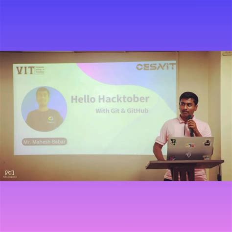 Mahesh Babar On Linkedin Hacktoberfest2022 Git Github Opensource First Offline Session
