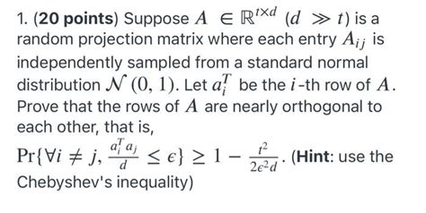 Solved Please Use The Chebyshevs Inequality And Provide