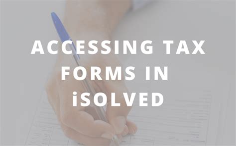 Accessing Tax Returns And Forms In Isolved Bizchecks Payroll