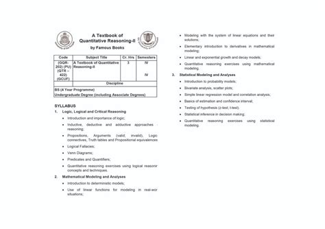 A Textbook Of Quantitative Reasoning Ii Bs With Key Book Booksnbooks