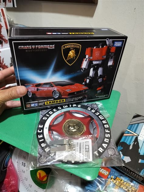 Transformers Masterpiece Mp 12 Lambor With Sideswipe Coin Hobbies And Toys Toys And Games On Carousell