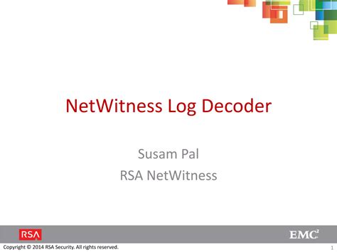 RSA NetWitness Log Decoder PDF Databases Computer Software And