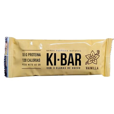 Barras Proteicas Naturales Ki Bar Sabor Vainilla 6 X 40 Gr