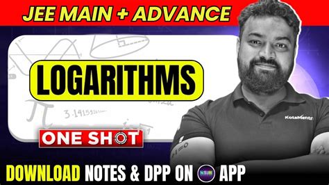 Logarithm In One Shot All Concept And Pyqs Covered Jee Main And Advanced By Dst Sir Youtube
