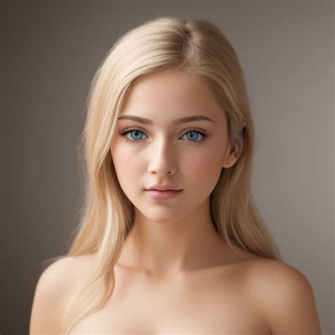 Cute Blonde Girl Portrait Naked Blonde By Cuteneurogirls On Deviantart