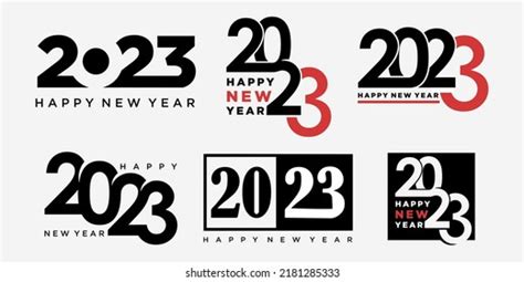 2023 새해 복 많이 받으세요 로고 스톡 벡터로열티 프리 2181285333 Shutterstock
