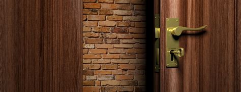 청동 핸들 키 3d 일러스트 오픈 나무 문 밖으로 벽돌 벽 0명에 대한 스톡 사진 및 기타 이미지 0명 가리기 가정의 방 Istock