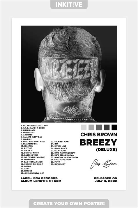 Chris Brown Breezy Poster Artofit