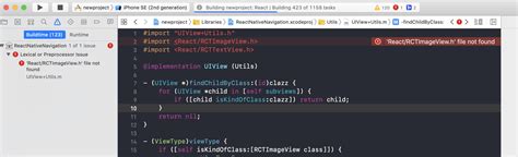 V6 Getting Import Build Errors On Ios · Issue 6367 · Wixreact Native Navigation · Github