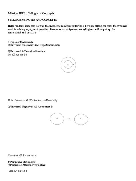 Syllogism Concepts Part I Pdf Logical Consequence Reasoning