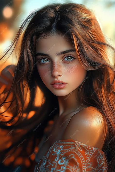 A Beautiful Model Posing Against Dark Background Premium Ai Generated Image