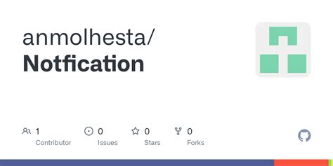 Github Anmolhesta Notfication