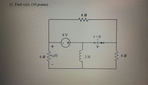 Solved Find V 0 T Chegg Com