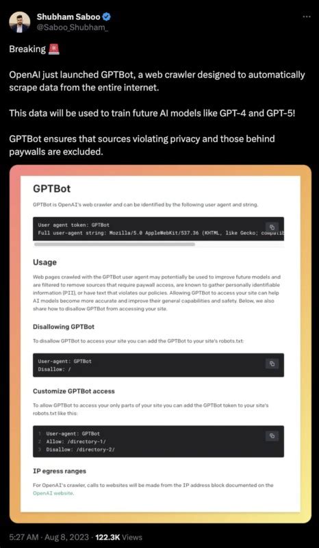 Openai Luncurkan Gptbot Langkah Baru Menuju Generasi Ai Selanjutnya Dengan Gpt 5 Pintu News