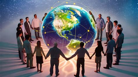 A World Map Glowing With Blue And Orange Points Of Light Interconnected By A Network Of Lines