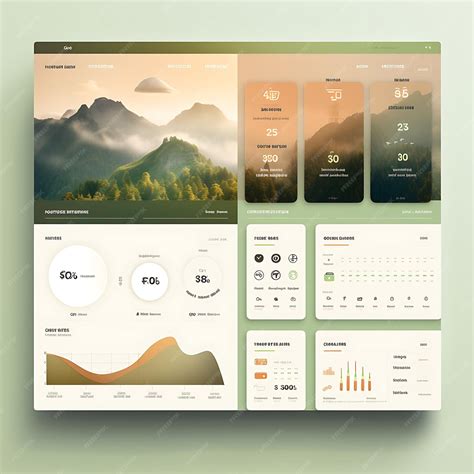 Premium Ai Image Web Dashboard Energy Energy Consumption Dashboard Grid Based Layout Clean