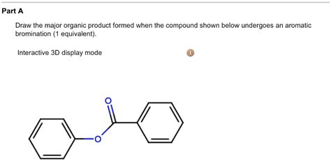 Solved Draw The Major Organic Product Formed When The Compound Shown Below Undergoes An