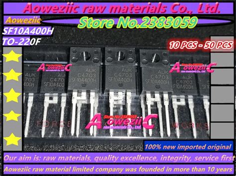Aoweziic 10 PCS - 50 100% 신규 SF10A400H TO-220F LCD - 티몬