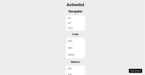 Actionlist Forked Codesandbox Actionlist Forked Codesandbox