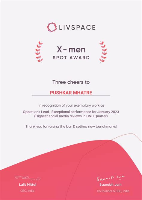 Pushkar Mhatre On Linkedin Livspace Success