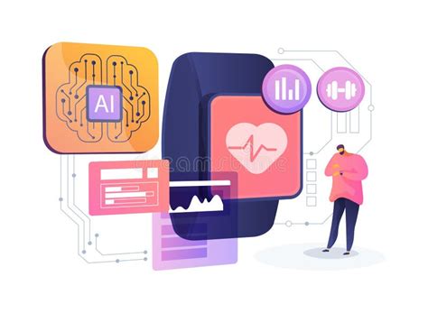 Ai In Smart Wearables Abstract Concept Vector Illustration Stock Illustration Illustration Of