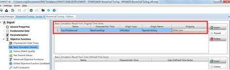 利用cmost优化数值控制（numerical）部分参数时，通常将模型运算时间作为目标函数，如何实现？ Learn Cmg
