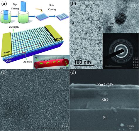 A The Schematic Diagram Of The Tft Structure B Tem Image And Hrtem