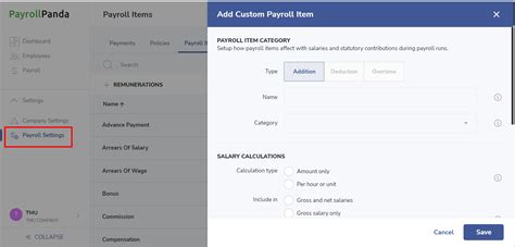 How To Create Custom Payroll Items Payrollpanda