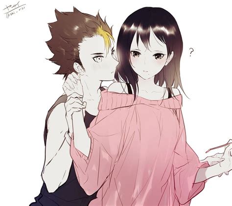 Haikyuu Nishinoya Yuu Shimizu Kiyoko Arte En Vivo Anime Arte